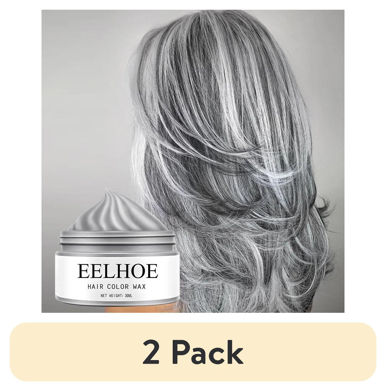 (2 pack) Temporary Silver Gray Hair Spray Color, Luxury Coloring Mud ...