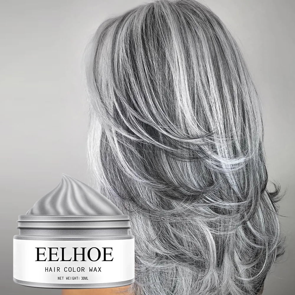 Temporary Silver Gray Hair Spray Color, Luxury Coloring Mud Grey Hair ...