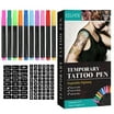 BIC BodyMark Temporary Tattoo Art Pen, Black, 1-Count - Walmart.com