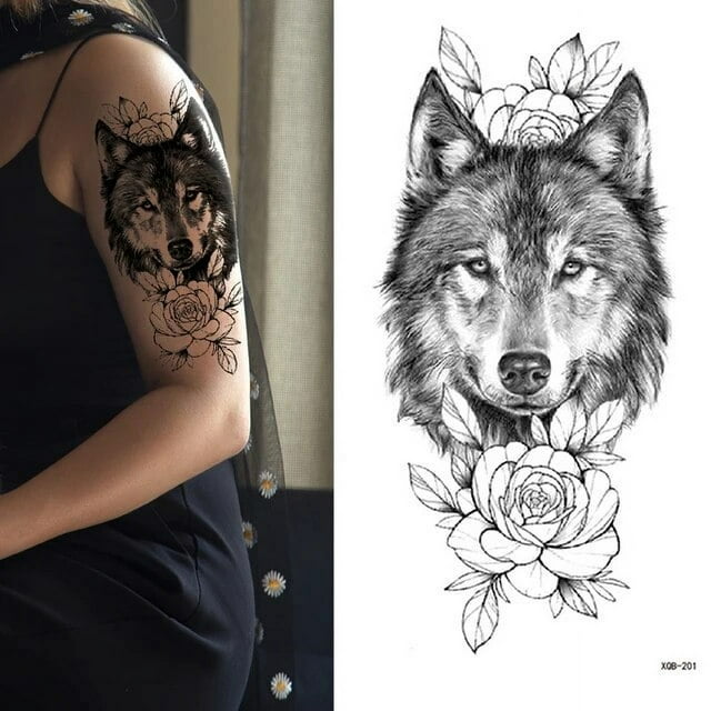 Temporary Tattoo Sticker Skull Letter Big Size Body Art Arm Tatoo for ...