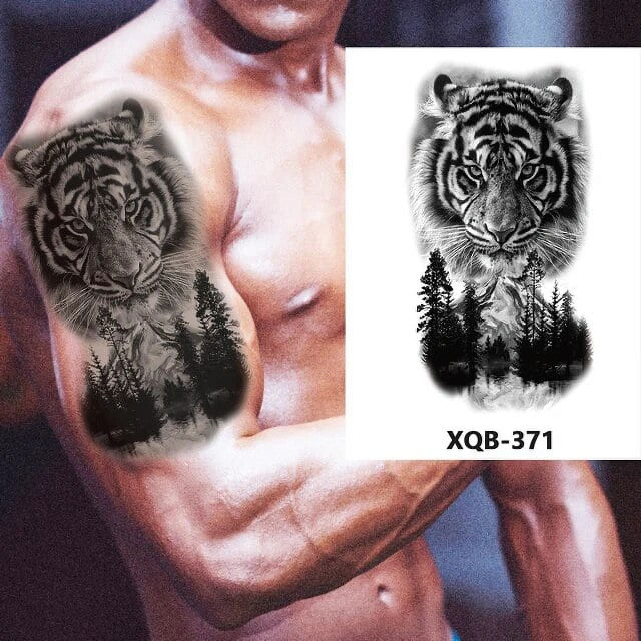 Temporary Tattoo Sticker Skull Letter Big Size Body Art Arm Tatoo for ...