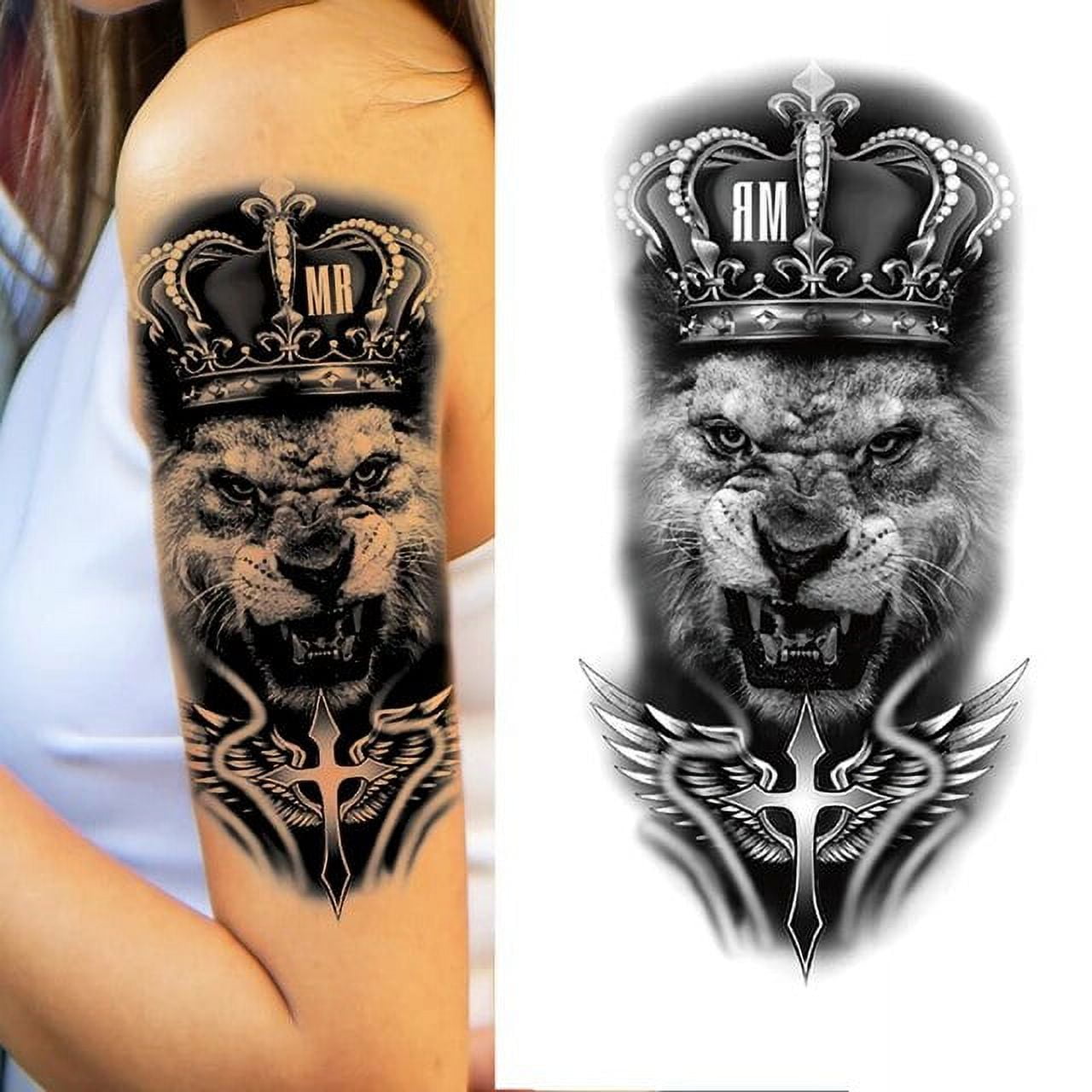 Temporary Tattoo Sticker Skull Letter Big Size Body Art Arm Tatoo for ...