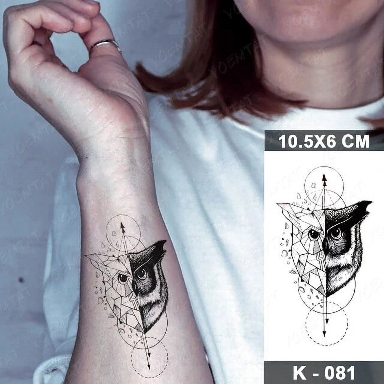 Temporary Tattoo Sticker Small Simple Line Flower Flash Tatoo Cute Leaf ...