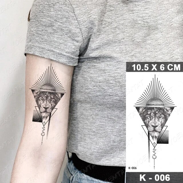 Temporary Tattoo Sticker Small Simple Line Flower Flash Tatoo Cute Leaf ...