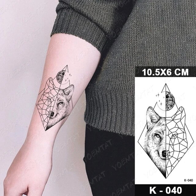 Temporary Tattoo Sticker Small Simple Line Flower Flash Tatoo Cute Leaf ...