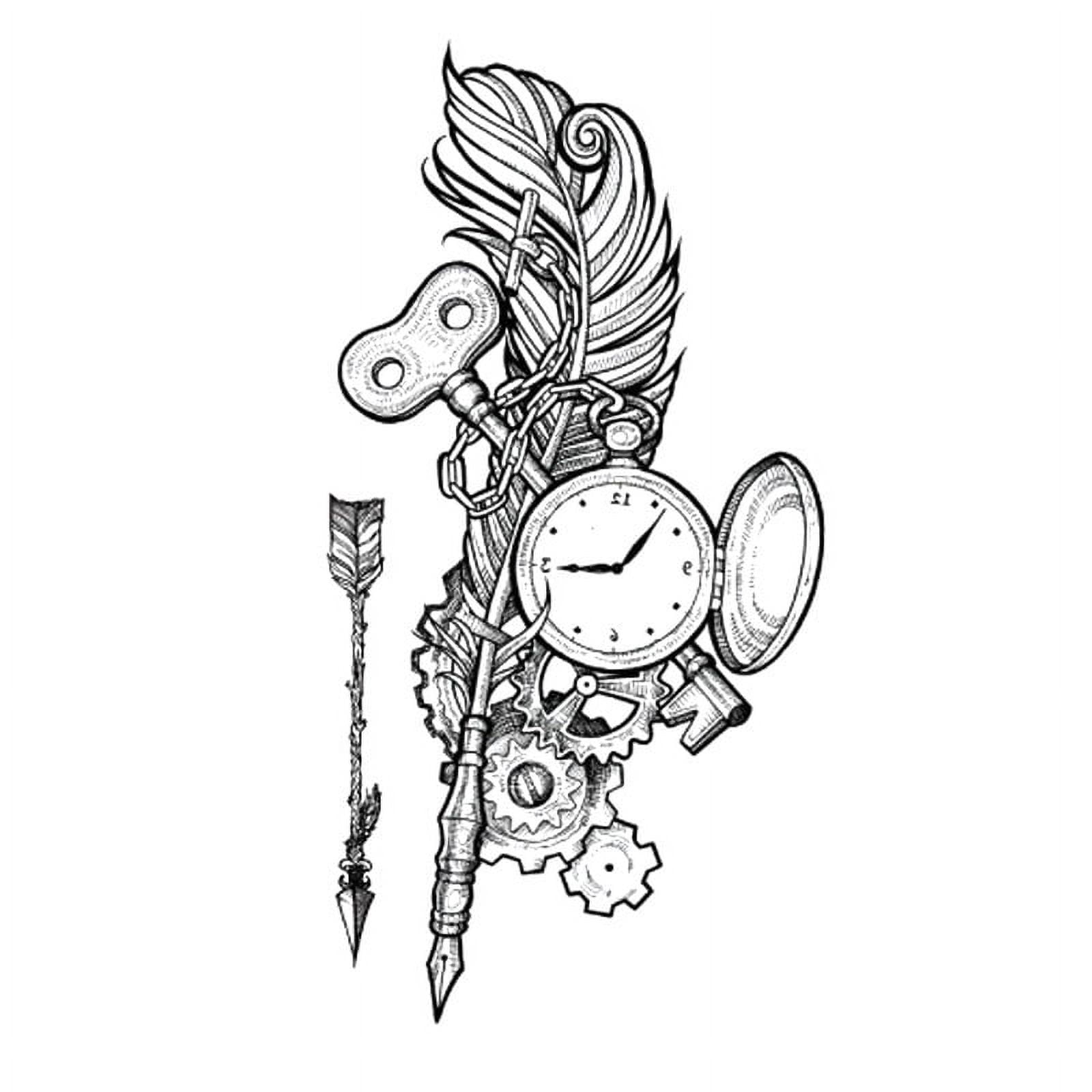 Temporary Tattoo Sticker for Men Women Waterproof Removable Body Art ...