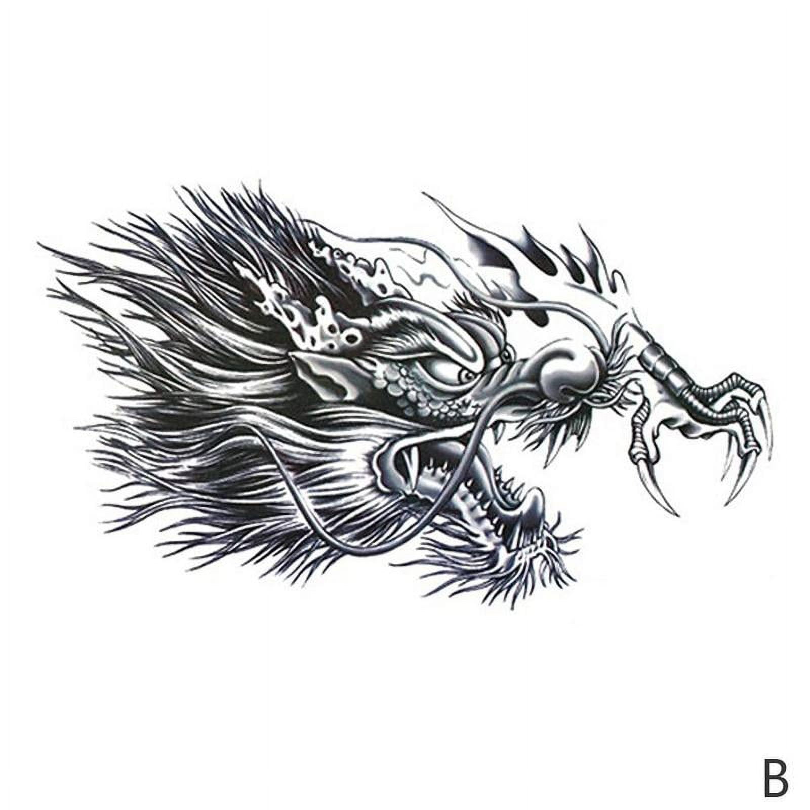 Temporary Tattoos For Men Shoulder Tattoos Big Chest Body Sexy Tattoo Sticker Waterproof Fake