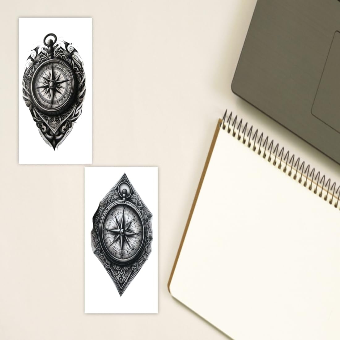 Temporary Tattoowala Compass Temporary Tattoo For Male and Female ...