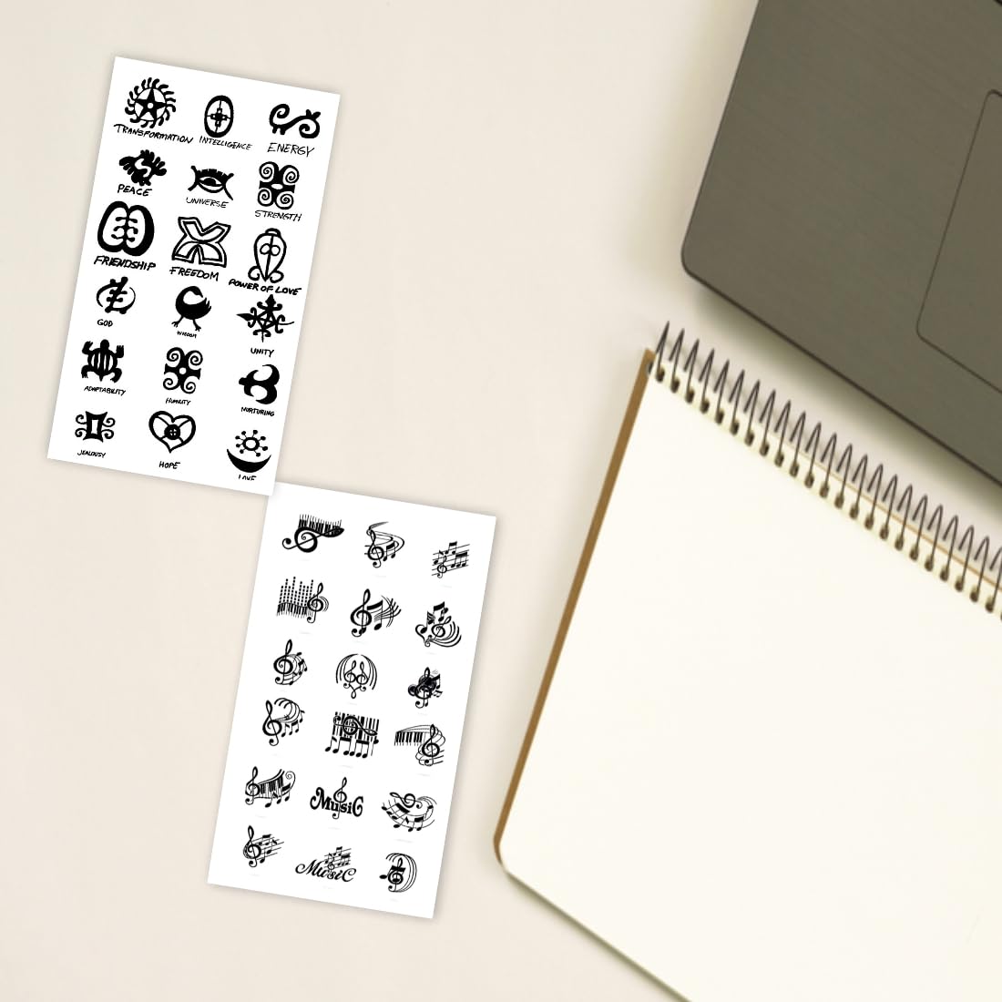 Temporary Tattoowala Music Sign Temporary Tattoo For Male and Female ...