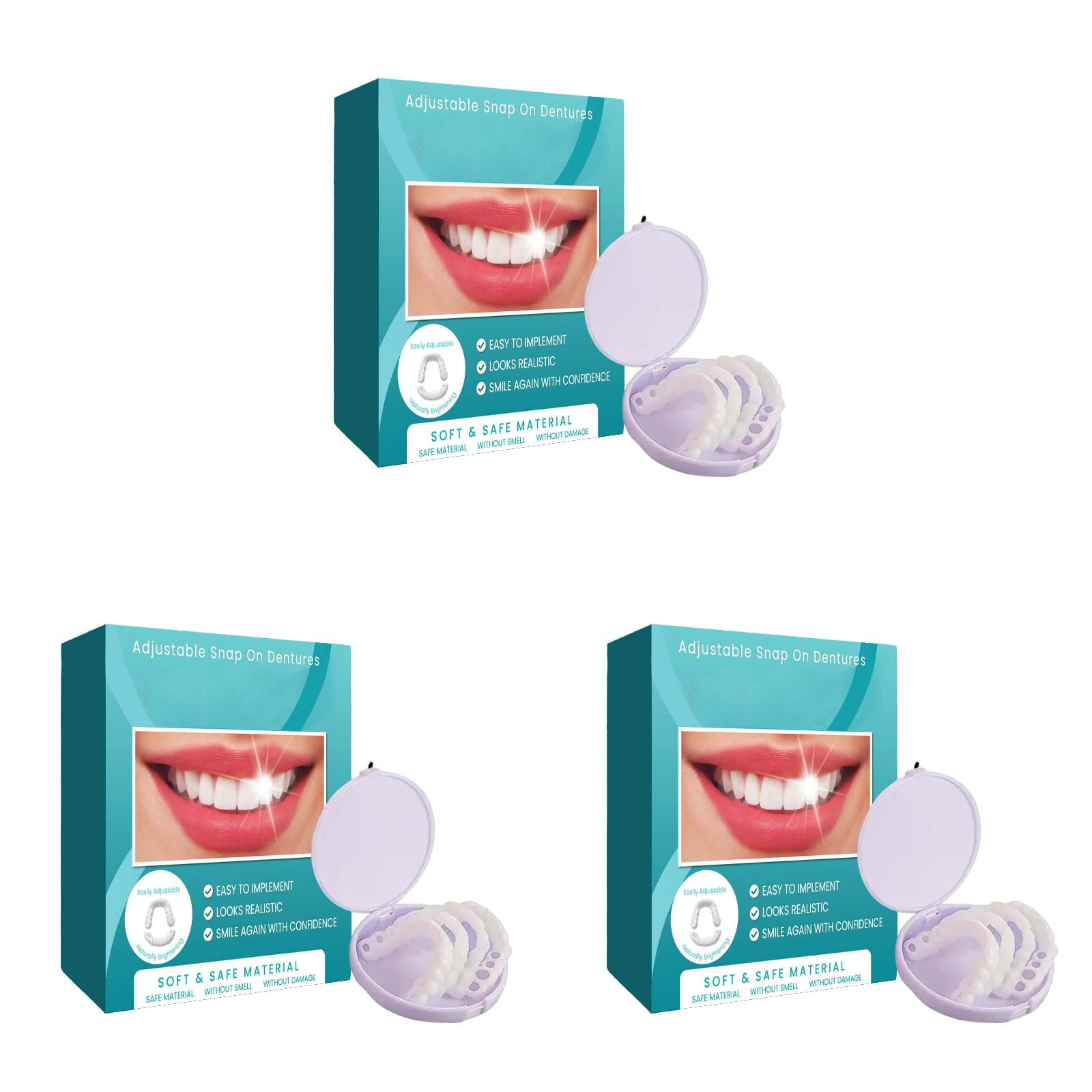 Temporary Teeth Perfect Cover, Adjustable Snapping On Artificial Braces ...