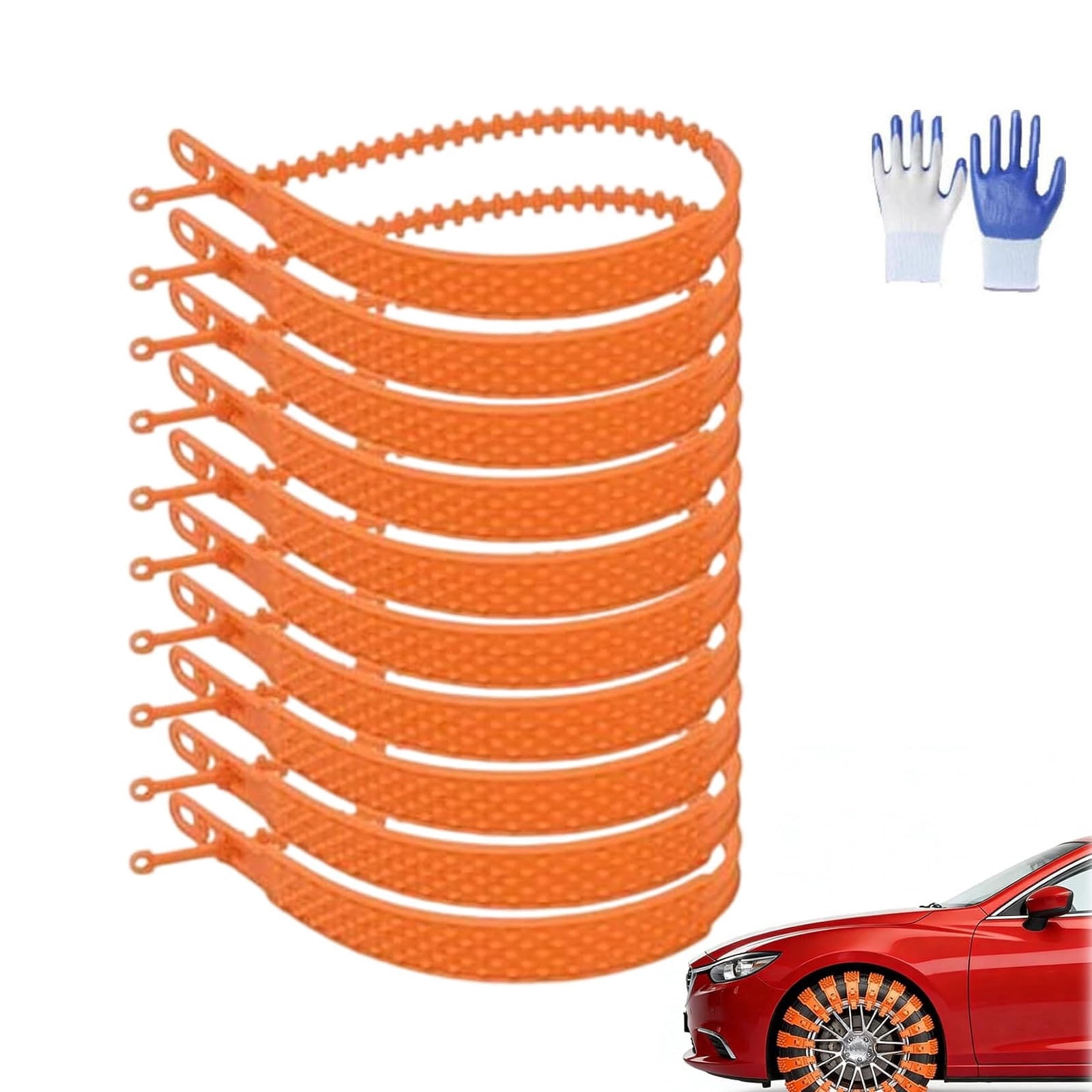 Temporary Tire Straps Anti Slip Wheel Belts, Adjustable Reusable ...