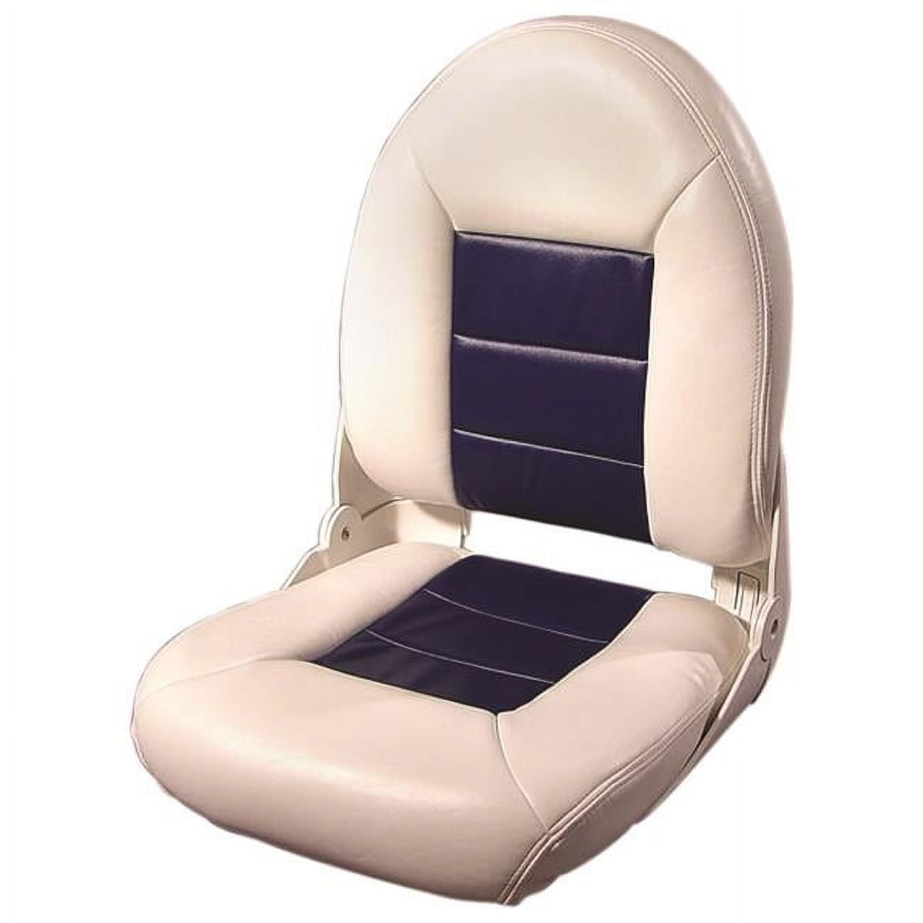 Tempress Products 54913 NaviStyle High Back Marine Seat - White & Blue ...