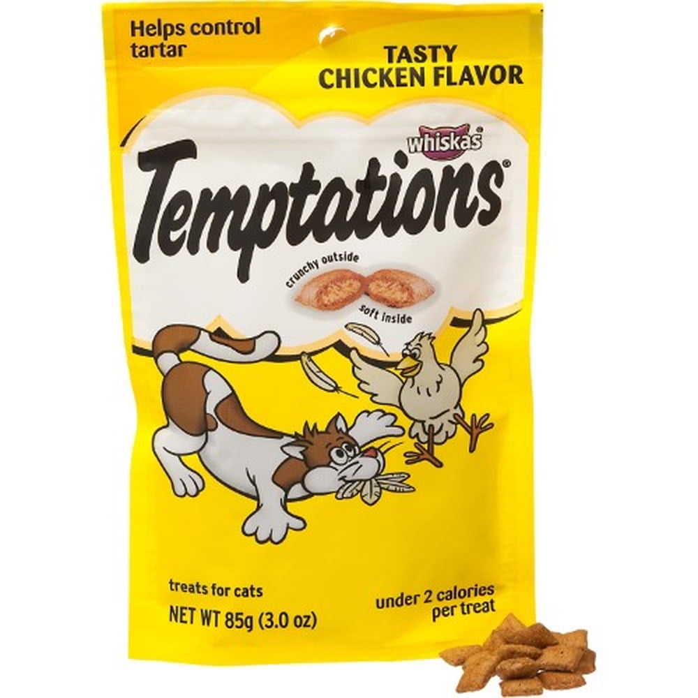Temptations Cat Treats Tasty Chicken Flavor 3 oz (Pack of 96) - Walmart.com