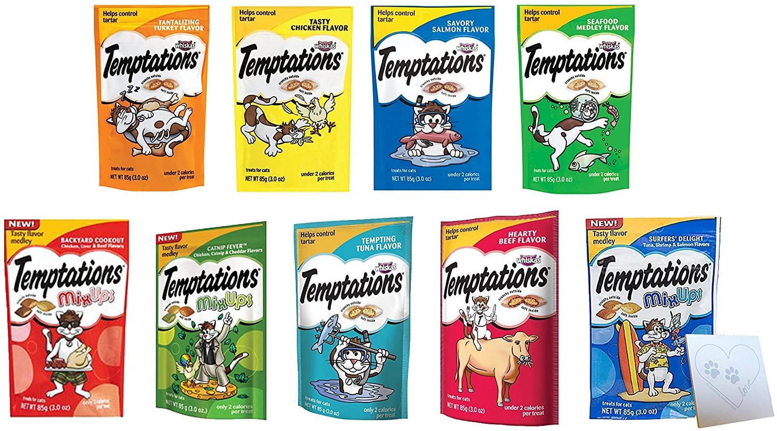 Temptations Cat Treats Temptations Huge Variety Pack, All Flavors ...