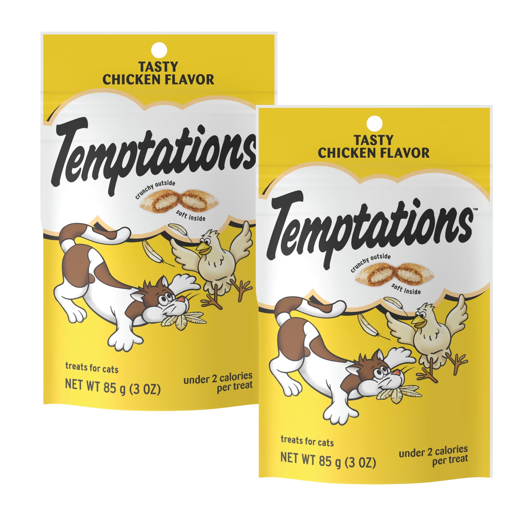 Temptations Classic Crunchy & Soft Cat Treats Tasty Chicken Flavors for ...