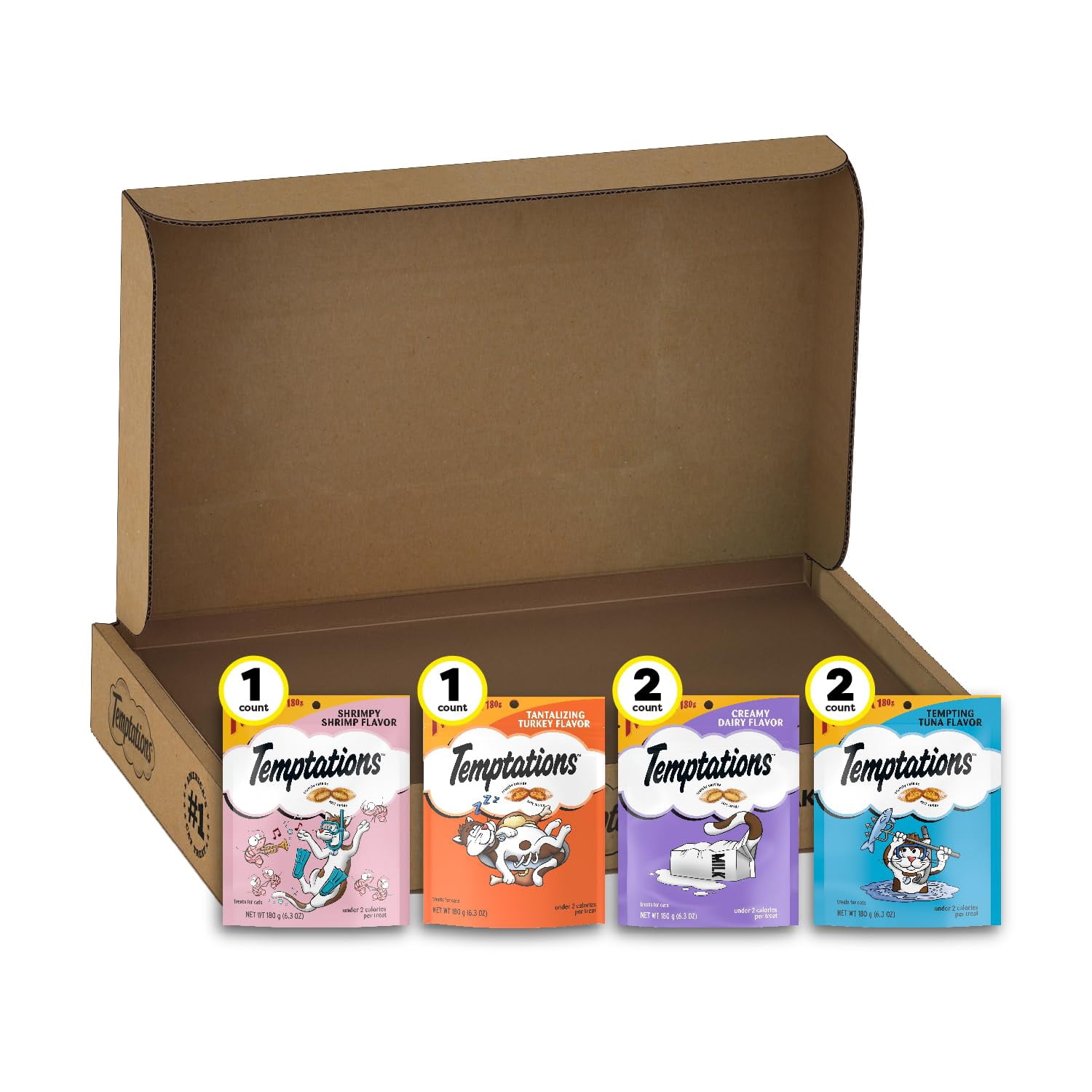 Temptations Classic Crunchy and Soft Cat Treats Variety Pack with ...