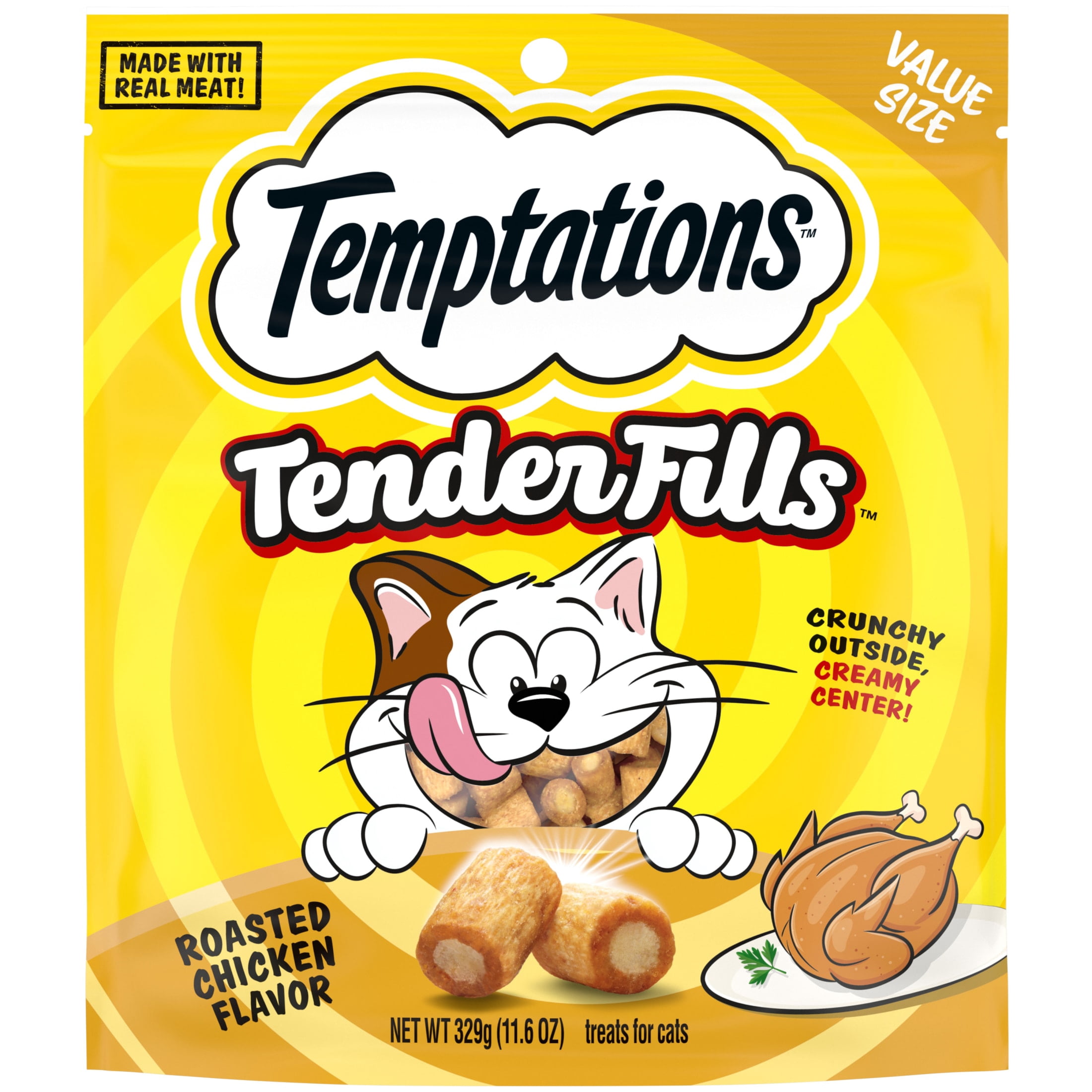 Temp-tations Cat Treats with Tender Fills Roasted Chicken Flavor ...