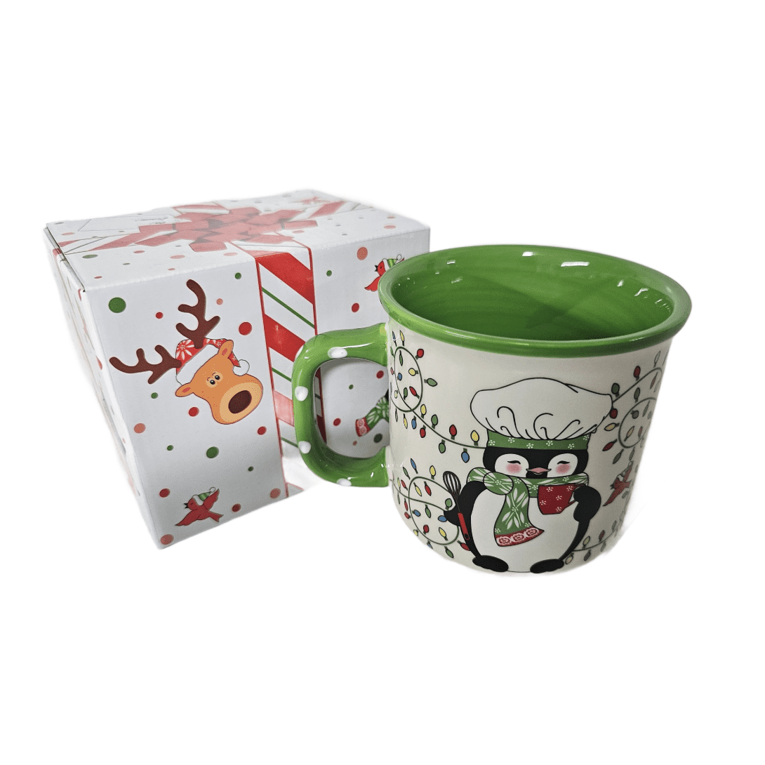 Temptations by Tara Winter Whimsey Penguin Chef Coffee/Tea Mug 16 oz ...