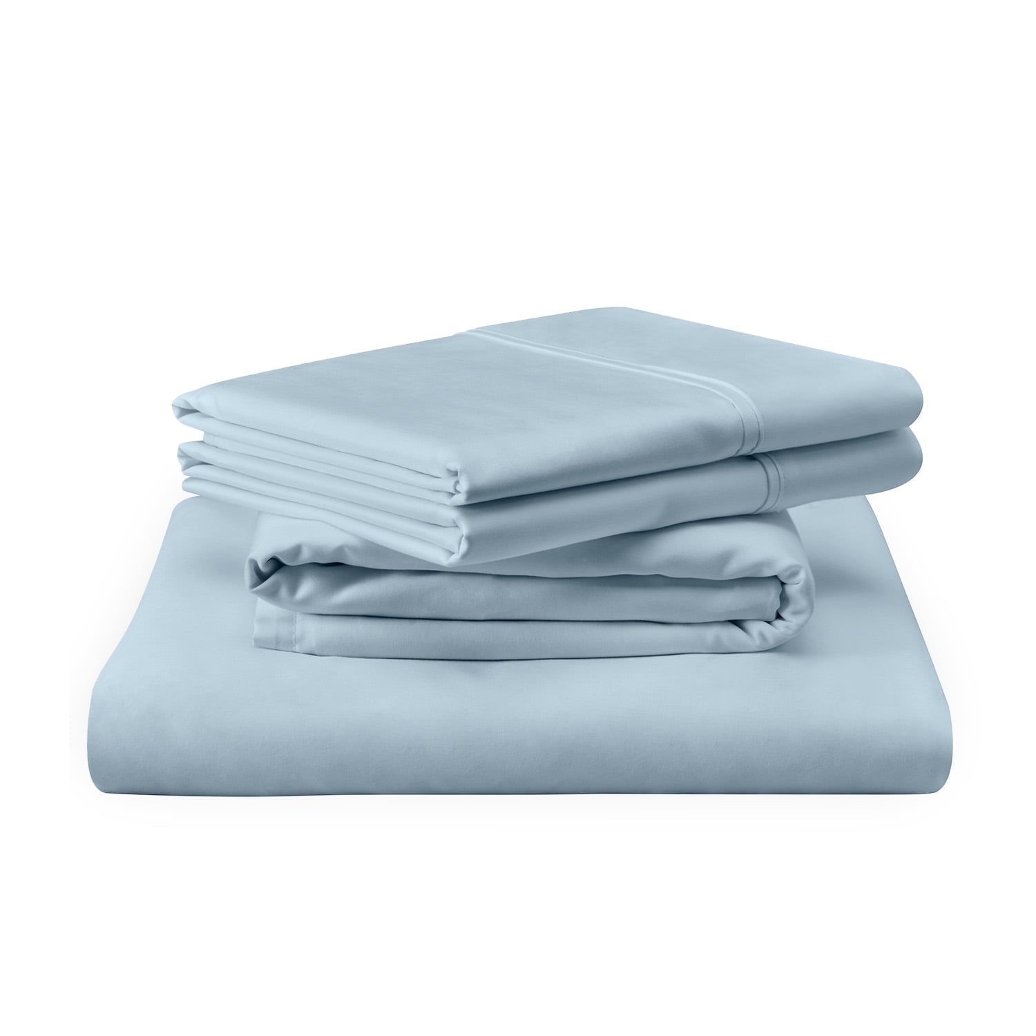Tempur-Pedic Tempur Luxe Egyptian Cotton Sheet Set Sleepy Blue - Split ...