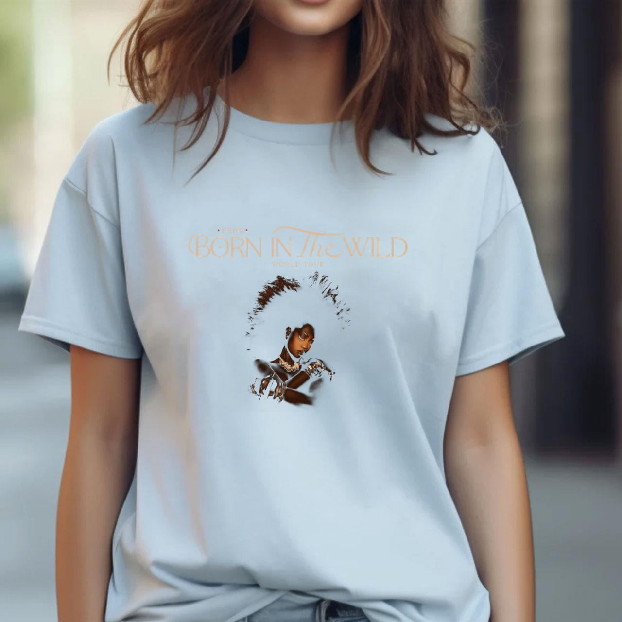 Tems - Born in the Wild 2024 Tour TShirt, Tems Fan Shirt Tems 2024 ...