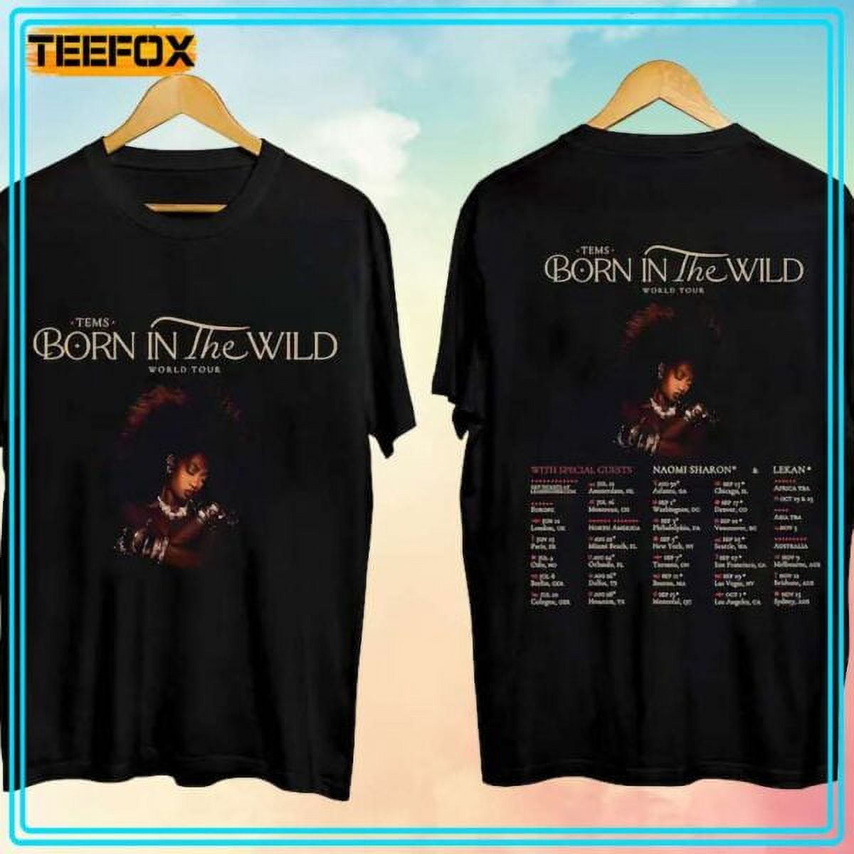 Tems – Born in the Wild Tour 2024 Unisex T-Shirt - Walmart.com