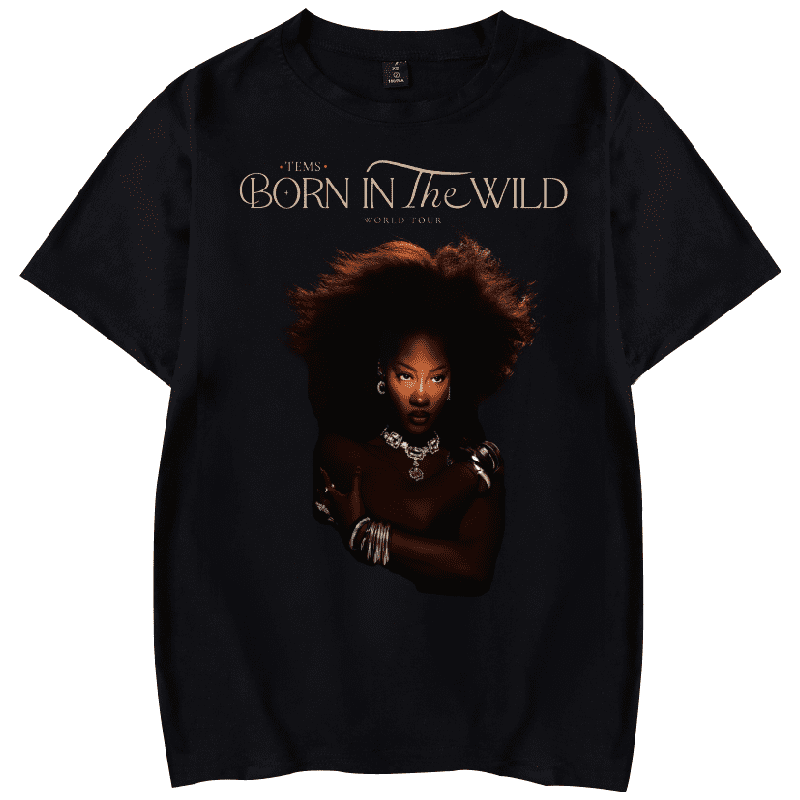 Tems World Tour T-shirt Short-sleeved Women Men Fashion Summer Tee ...