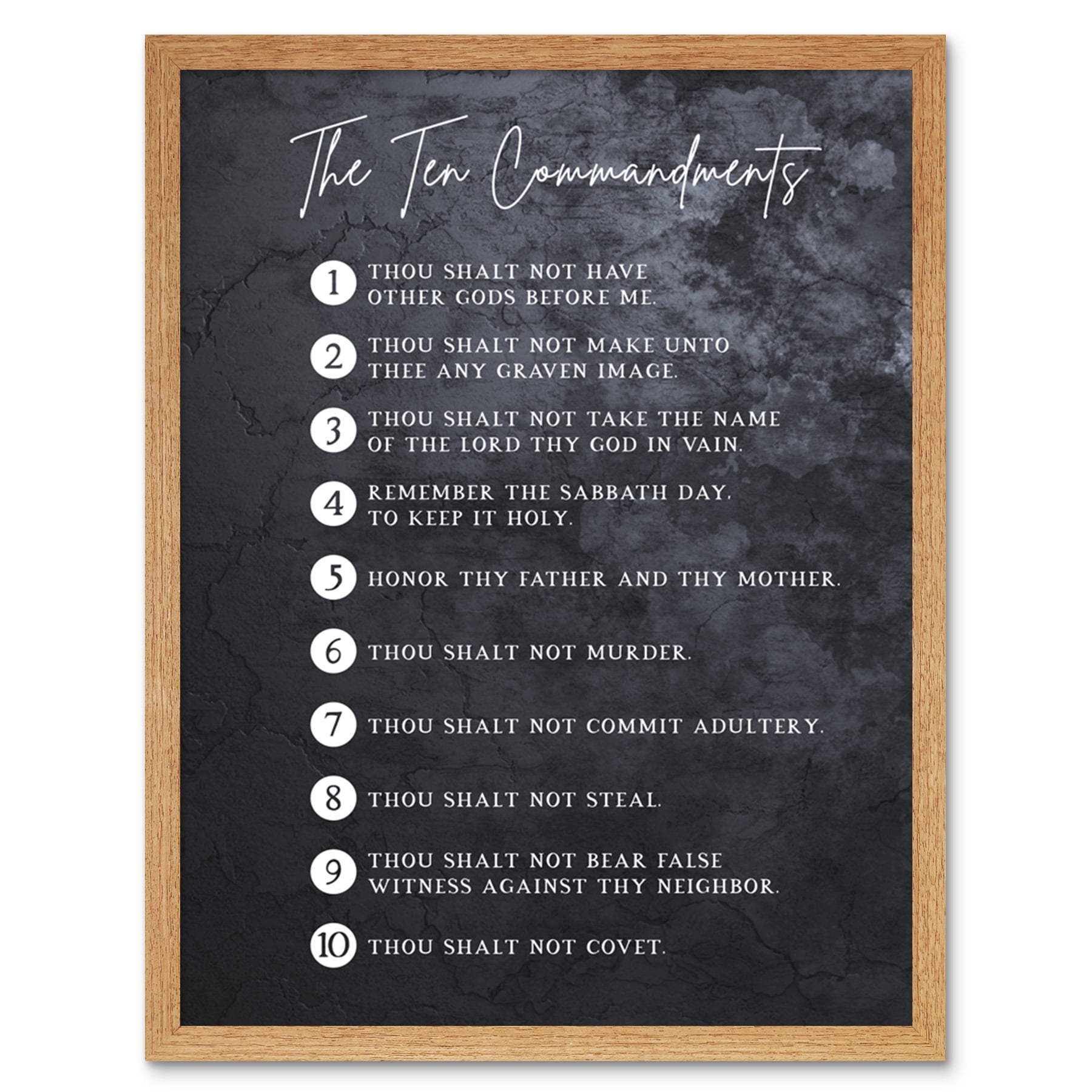 Ten Commandments From God Christian Bible Verse Quote Scripture ...