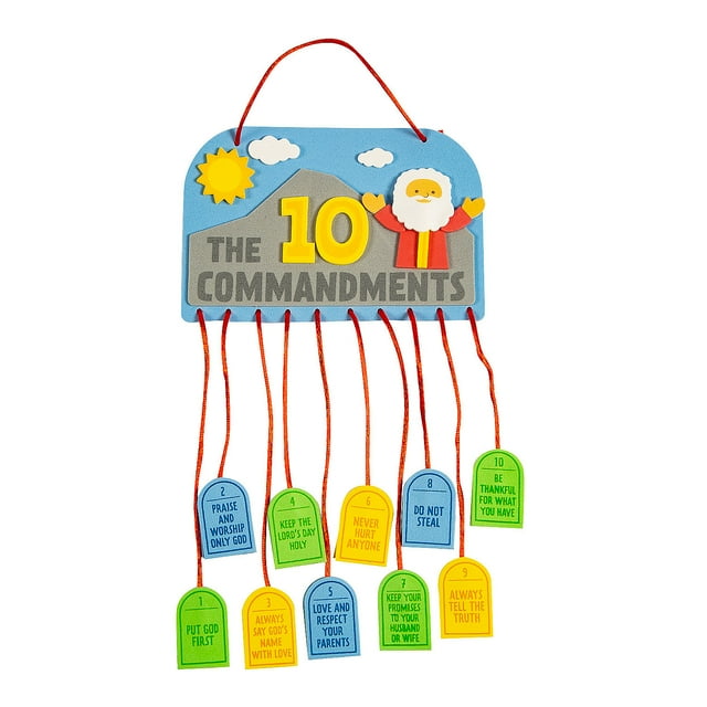 Ten Commandments Mobile Craft Kit, Makes 12, Craft Kits, Party Supplies ...