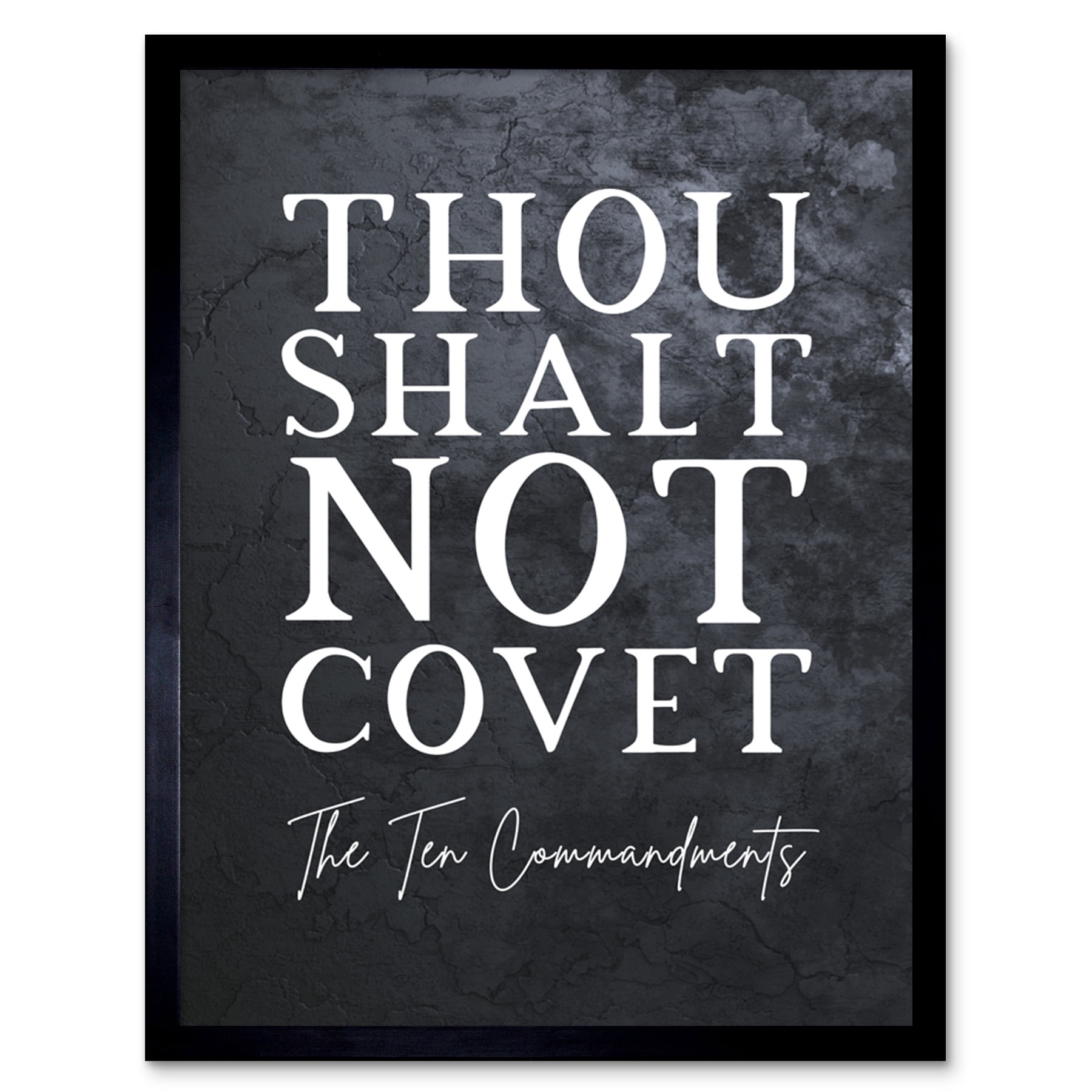 Ten Commandments Thou Shalt Not Covet Christian Aesthetic Bible Verse ...