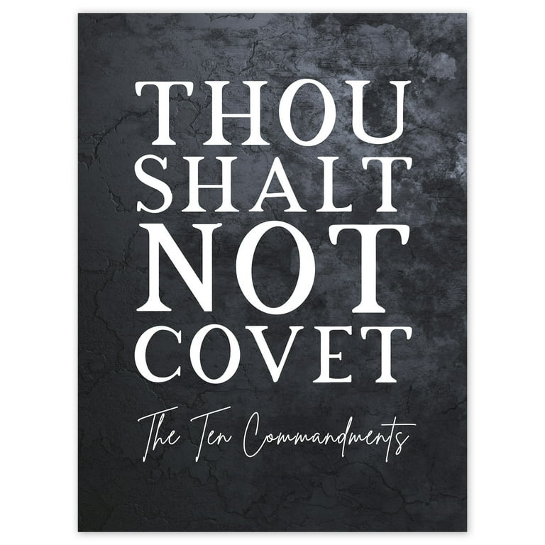 Large Print Ten Commandments