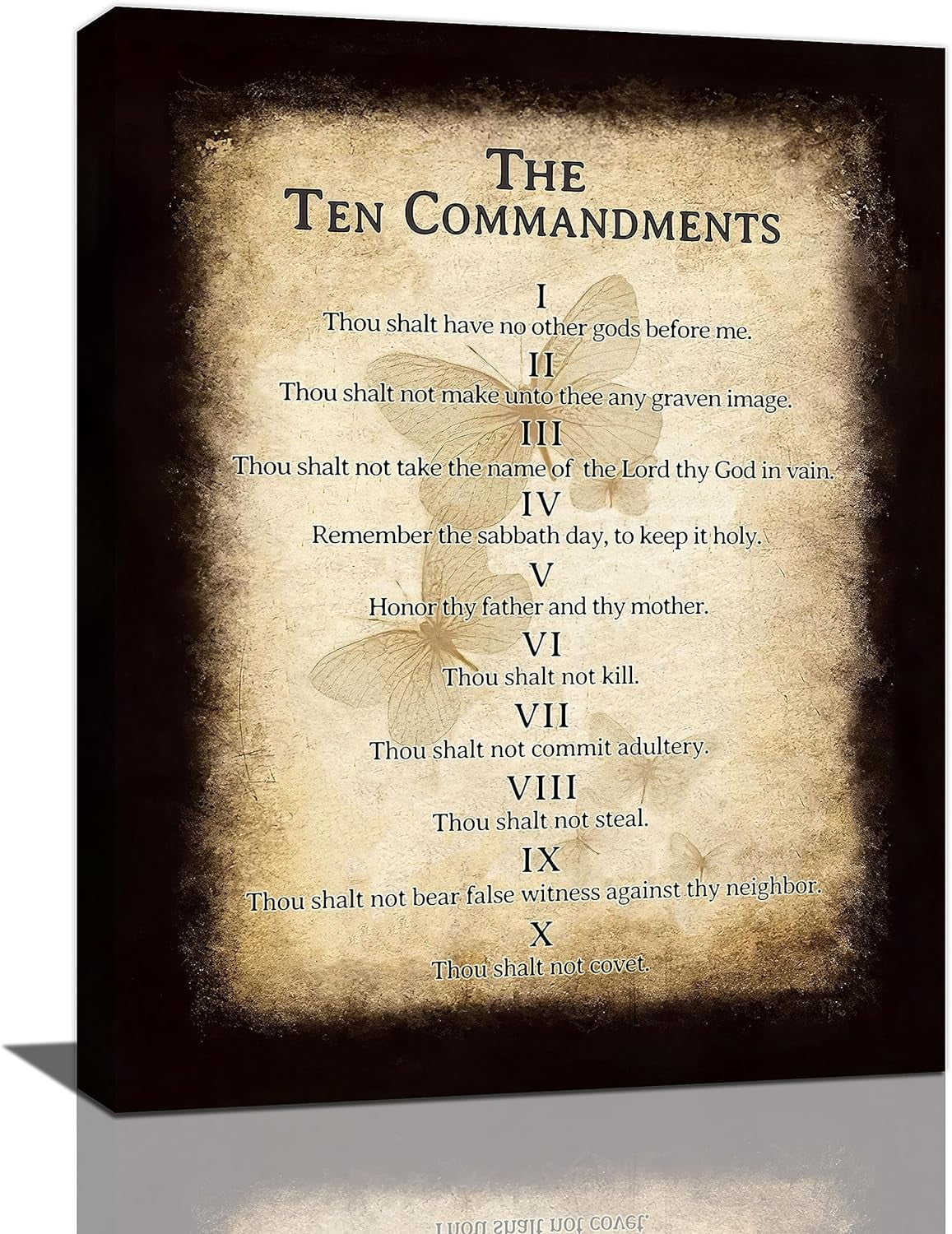 Ten Commandments Wall Art The 10 Commandments Pictures Wall Decor ...