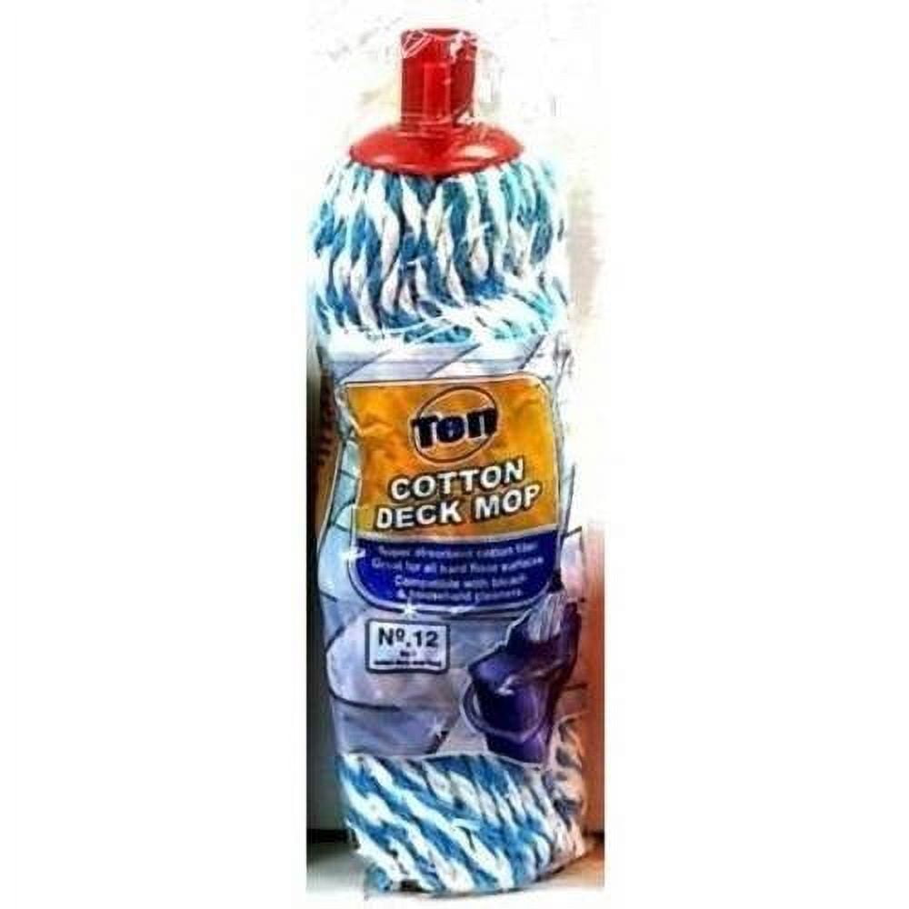 Ten Cotton Yarn Deck Mop No.12 Detachable, Variety of Colors Available ...