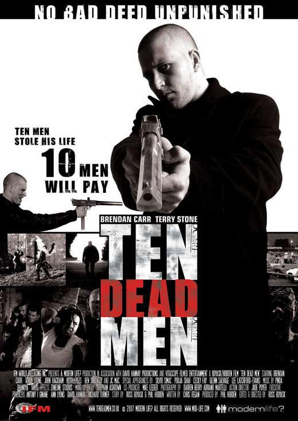 Ten Dead Men - movie POSTER (UK Style A) (11" x 17") (2008) - Walmart.com