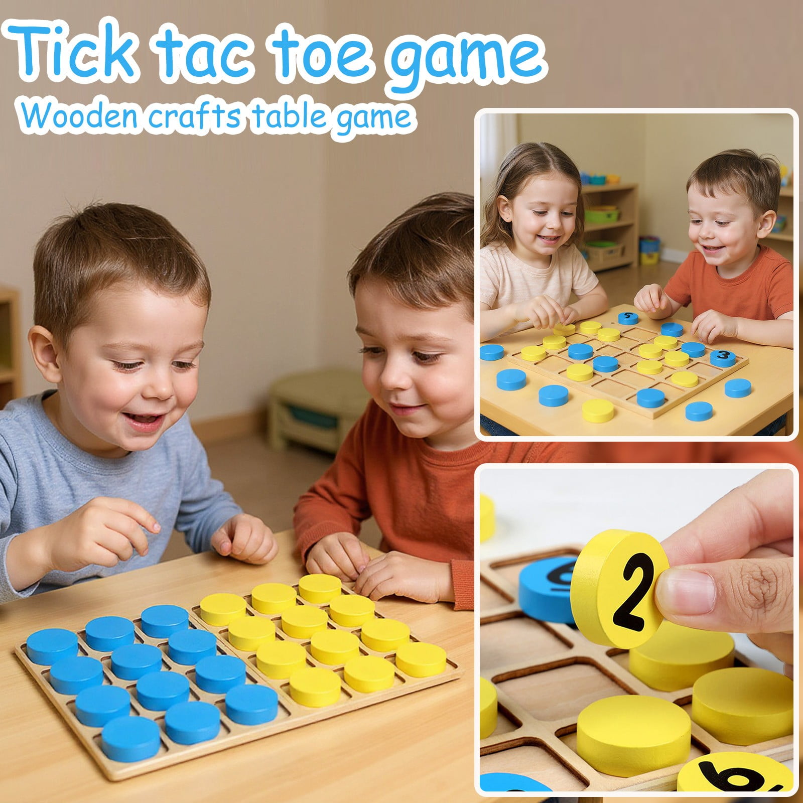 Ten Frame Set Math Manipulatives - Wooden Number Puzzle for Kids ...