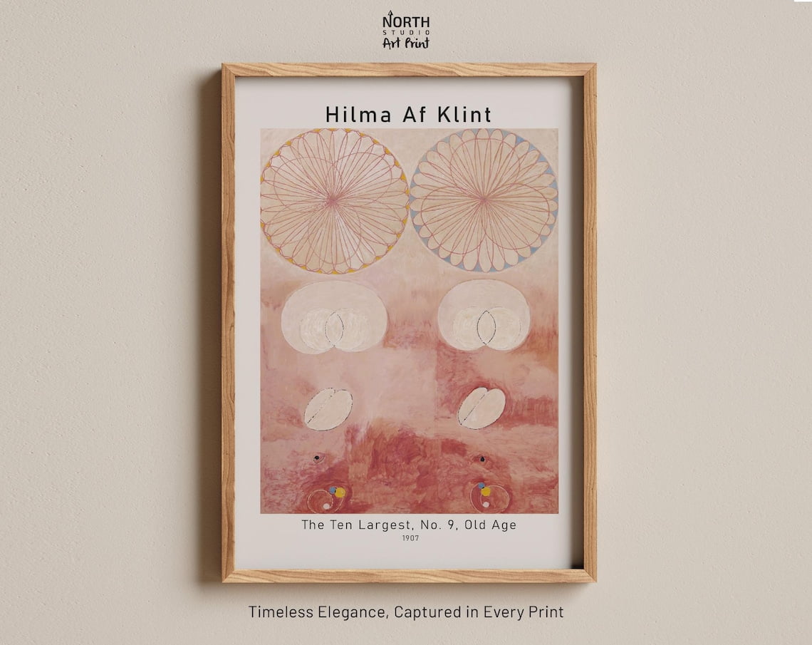 The Ten Largest No. 9 Print, Hilma Af Klint Abstract Art Print ...