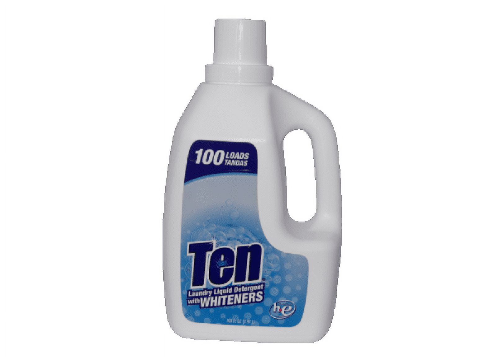 Ten Laundry Liquid Detergent with Whiteners 100 Fluid Ounces Fresh ...