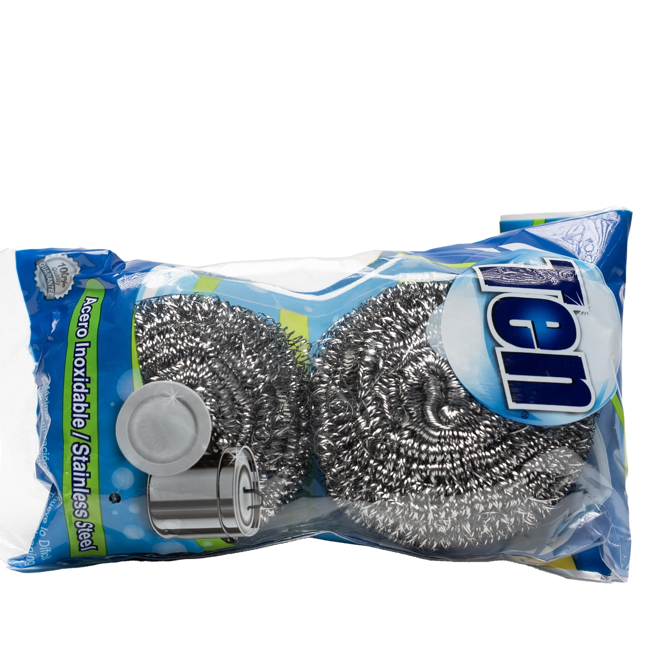 Ten Stainless Steel Scrubs 2 Count - Walmart.com