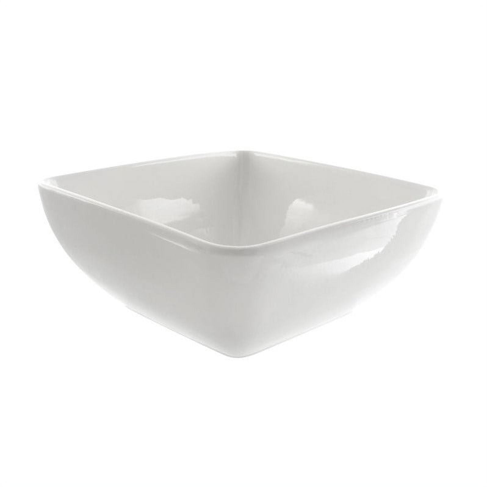 10 Strawberry Street Whittier 10" Square Bowl in White (Set of 6 ...