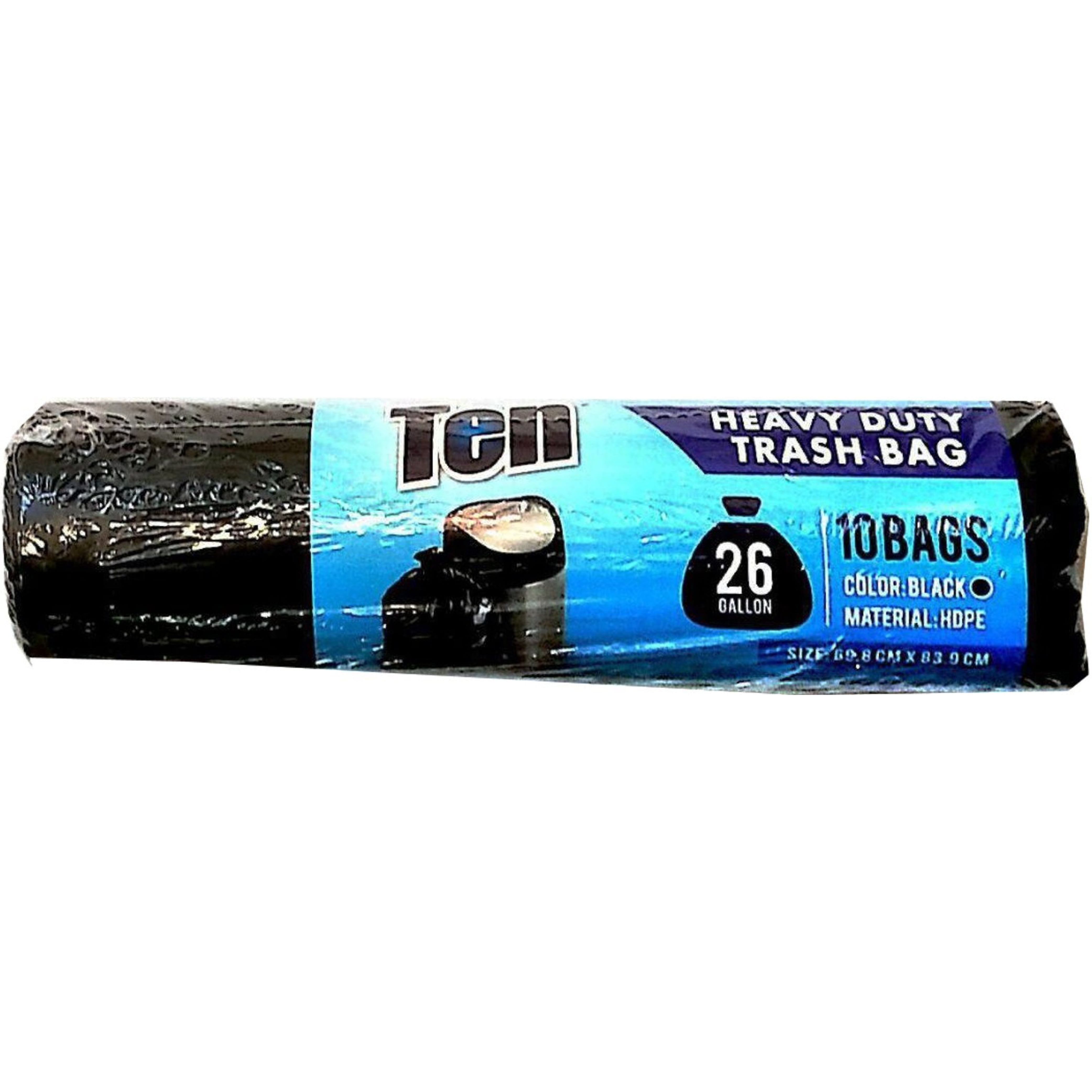 Ten 26 Gallons Flat Top Trash Bags 10 Bags per Roll - Walmart.com