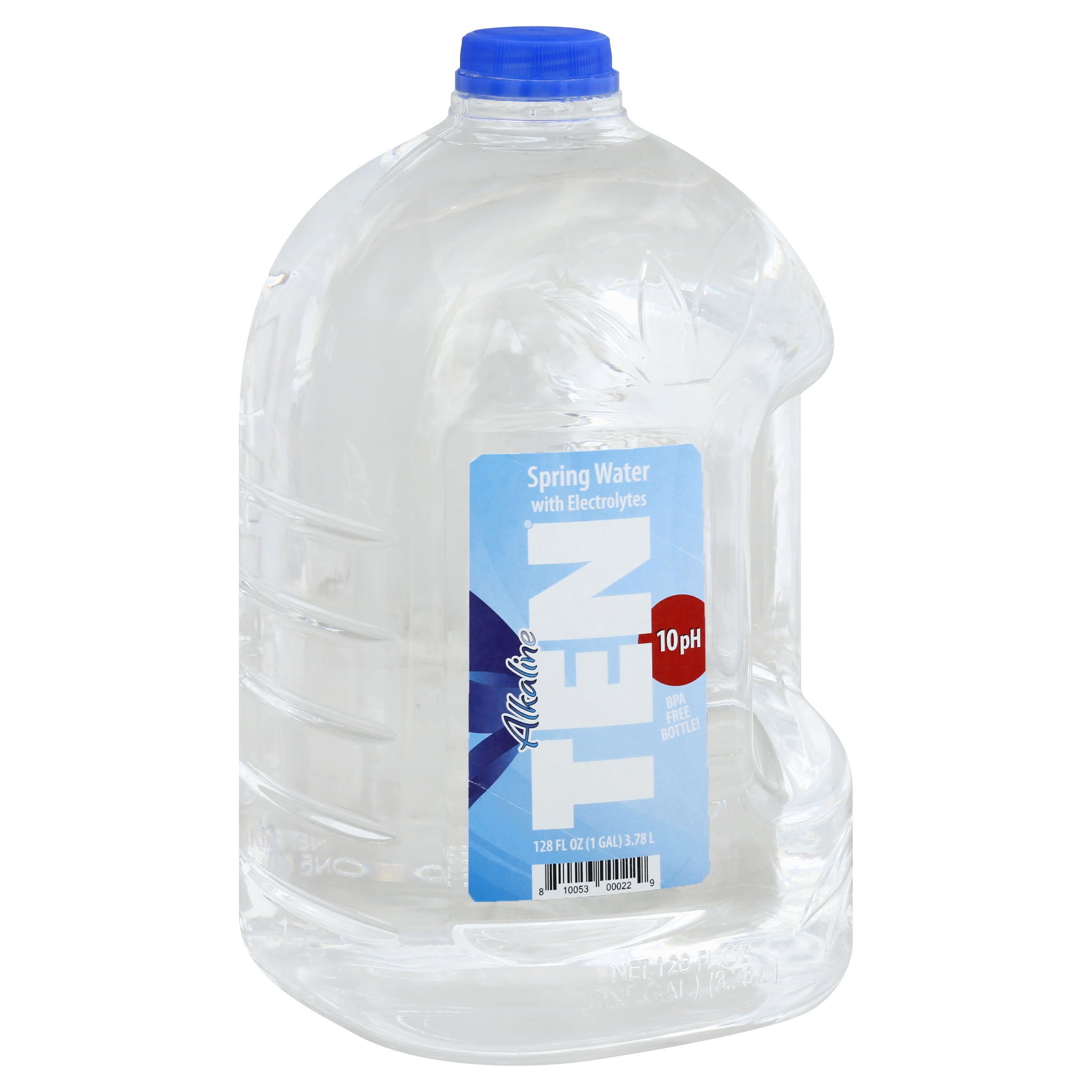 Ten Water Spring Water Alkaline Gallon 128 fl oz (Pack Of 4) - Walmart.com