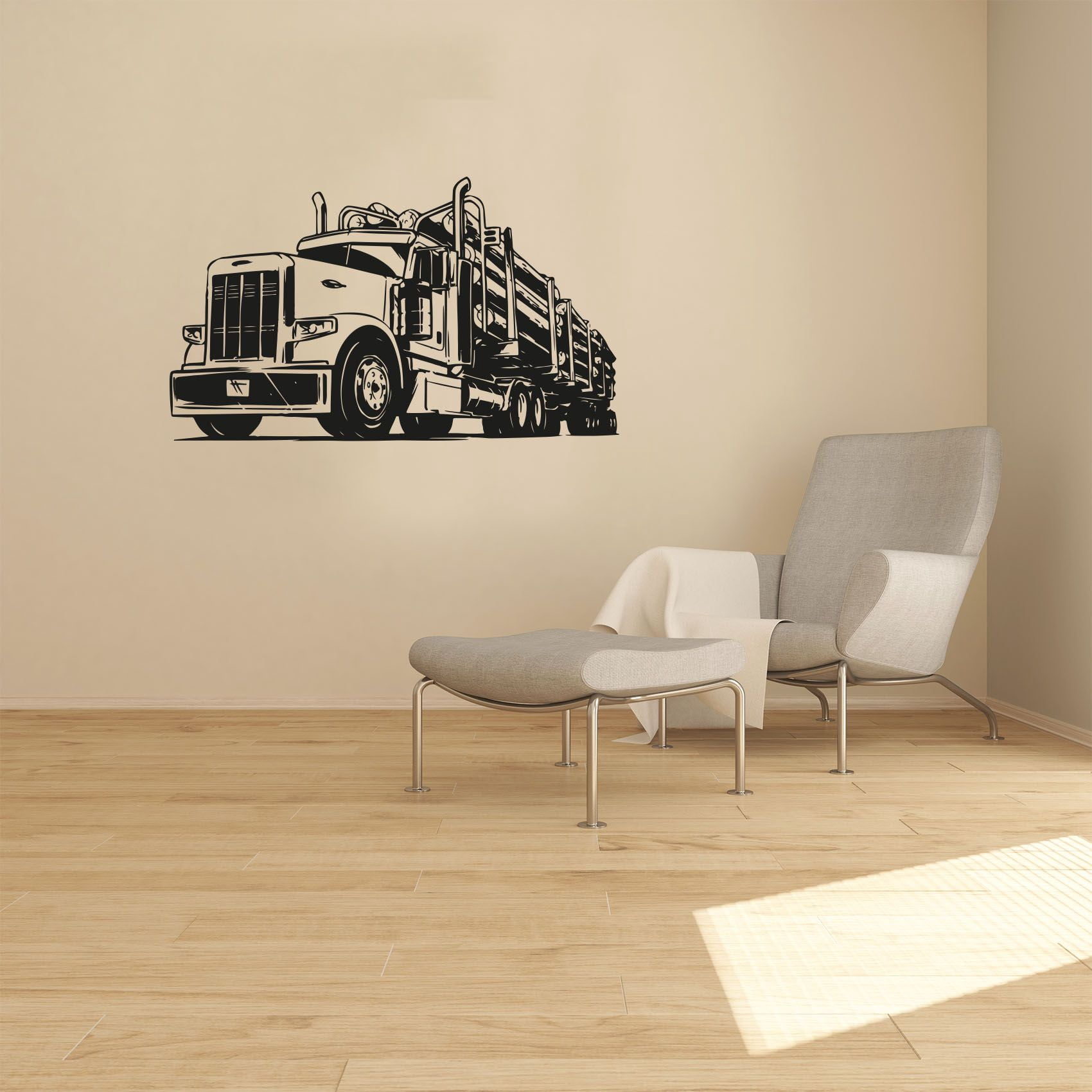 Ten Wheeler Truck Trucks Monster Truck Toy Cars Vehicle Wall Sticker ...