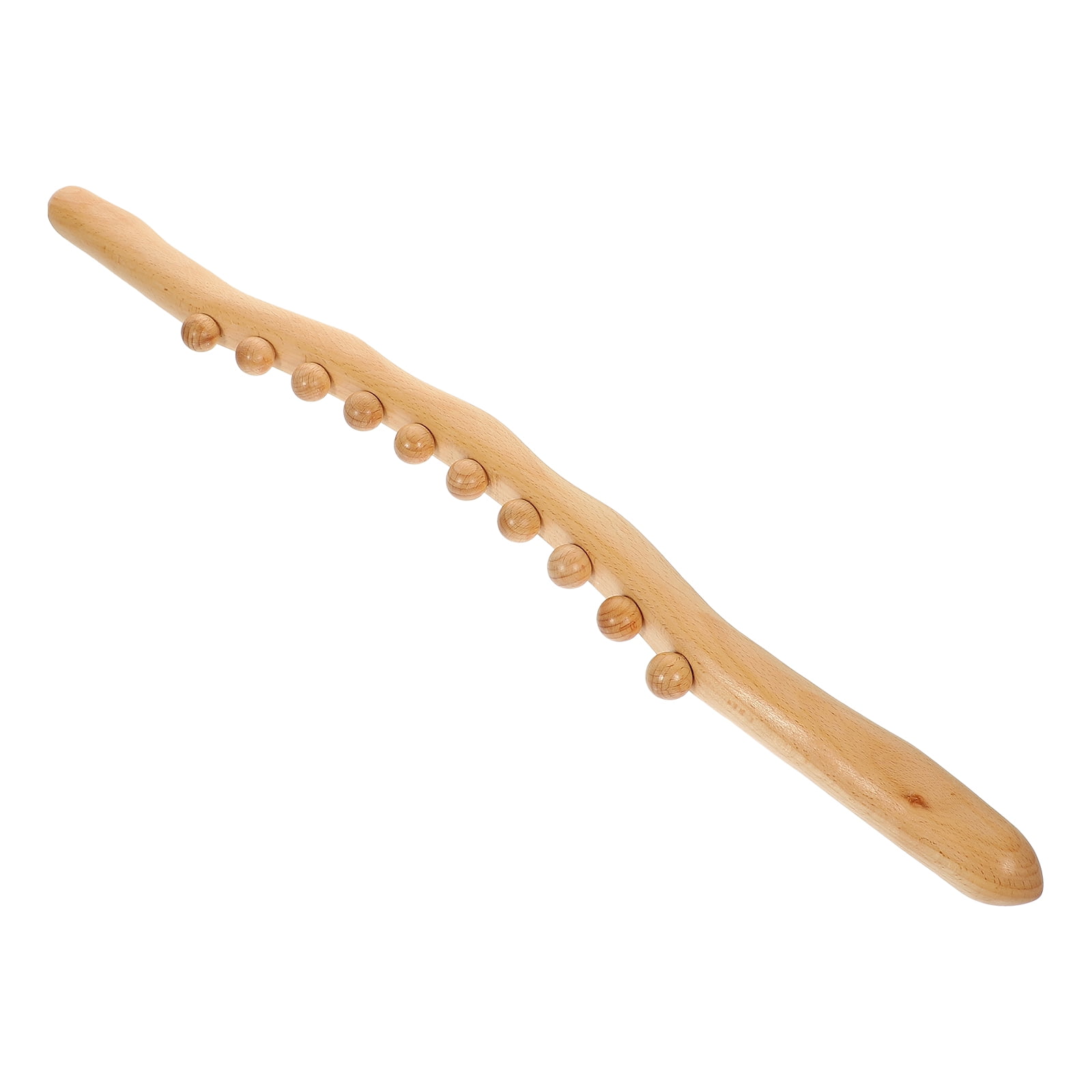 Ten Bead Rolling Stick Wood Massage Stick Health Tool Massage Stick