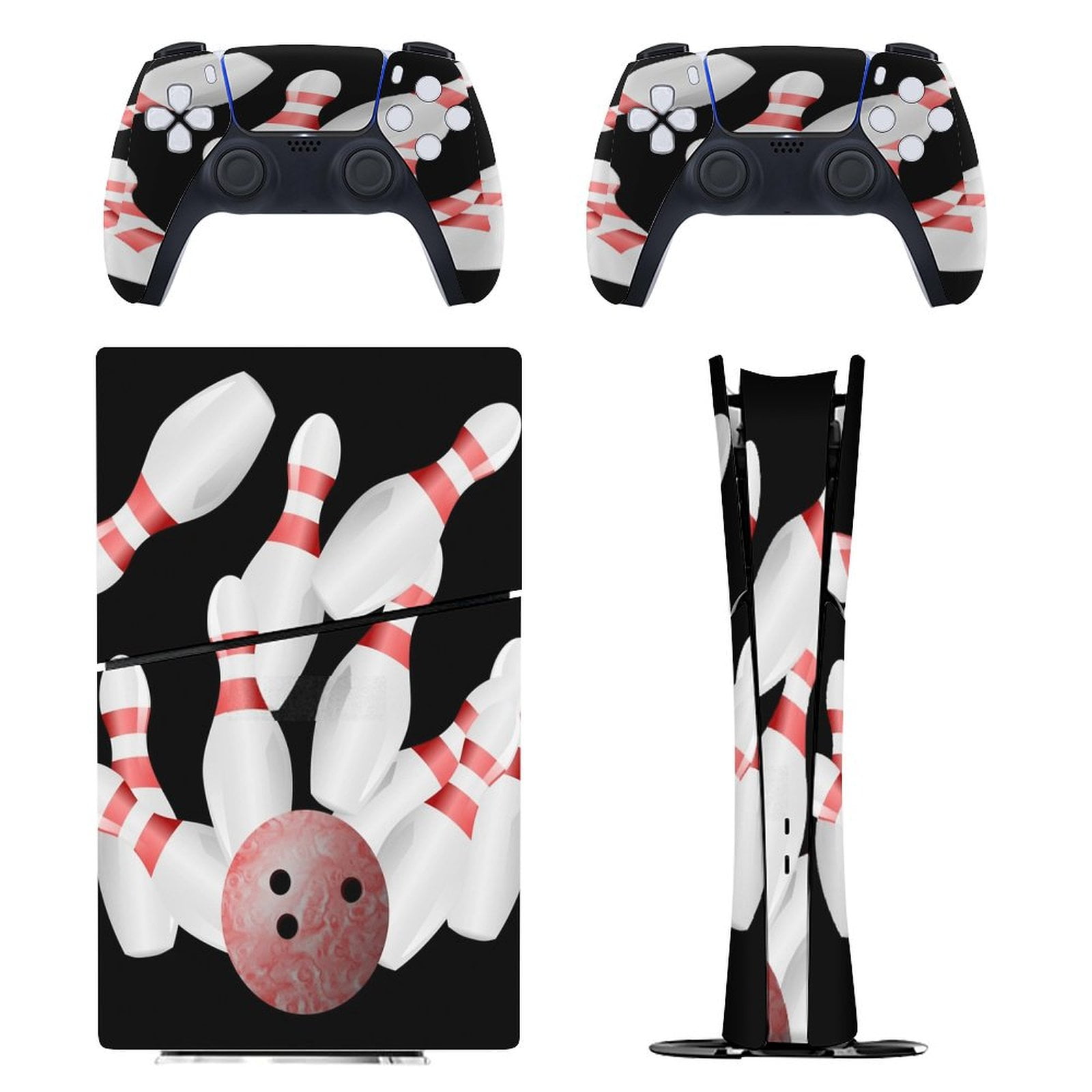 Ten-pin Bowling Strike Graphic PS5/PS5 Pro/PS5 Slim Digital Disc Skin ...