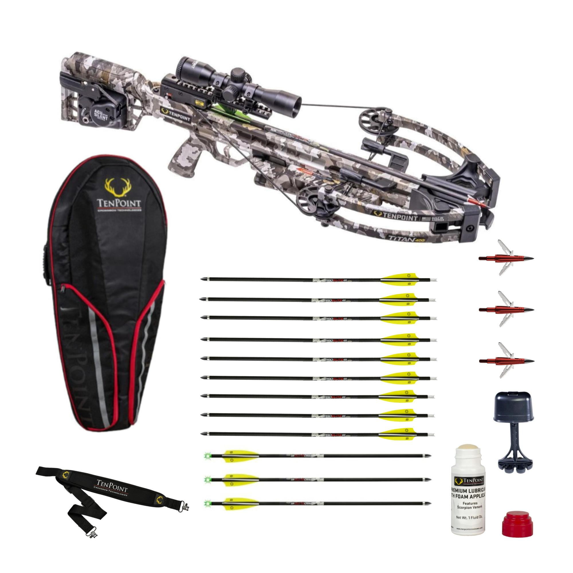 TenPoint Titan 400 Ready-to-Hunt Bundle with 9 Pro Elite 400 Non ...