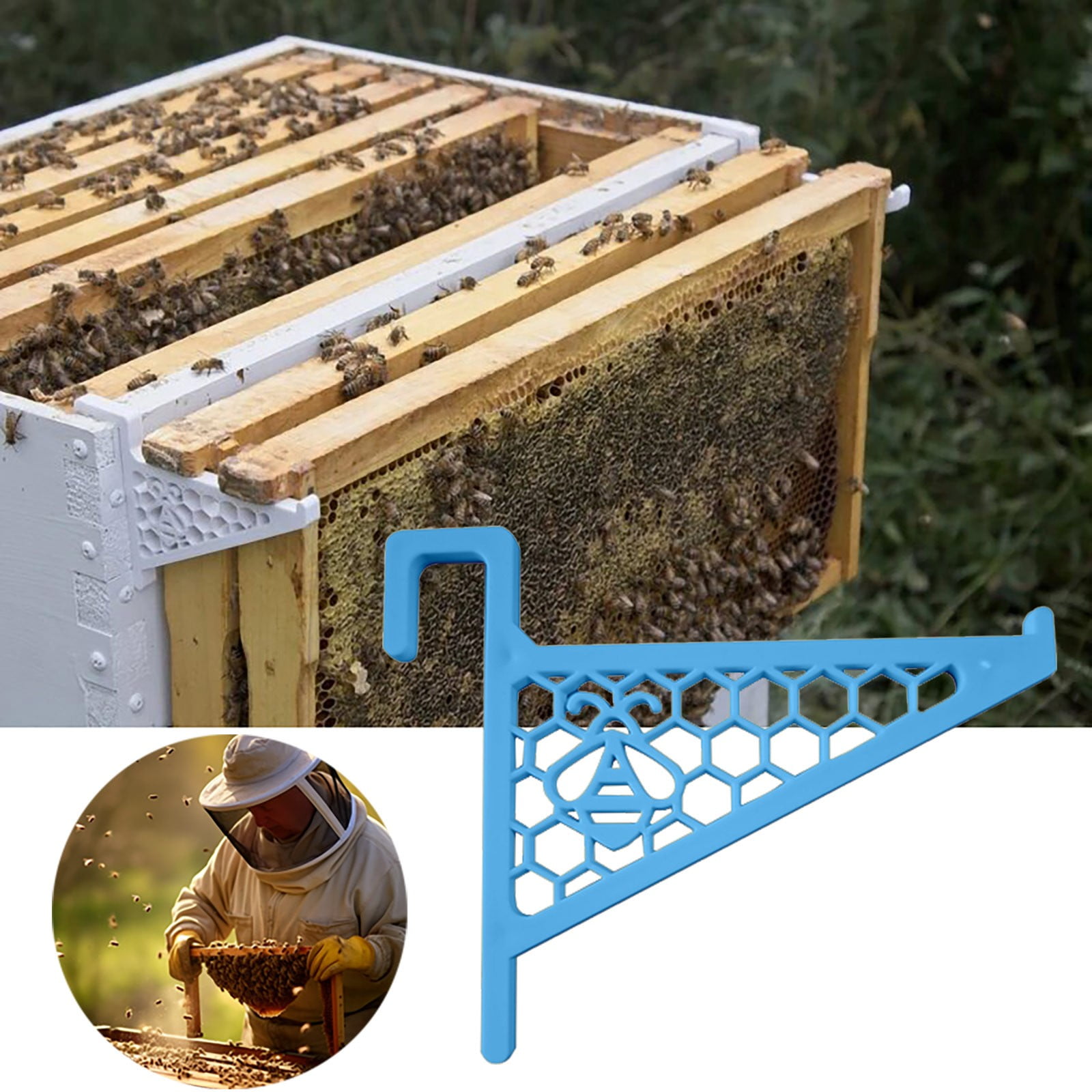 TenYiLy Bee Hive Stand Beehive Inspection Bracket Pair Of Beehive Rack ...