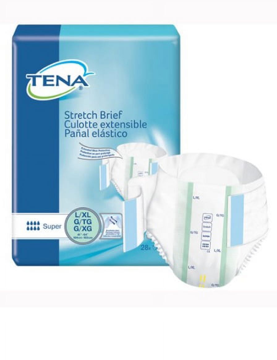 Tena 67903 Super Stretch Large/Extra Large Briefs-56/Case - Walmart.com