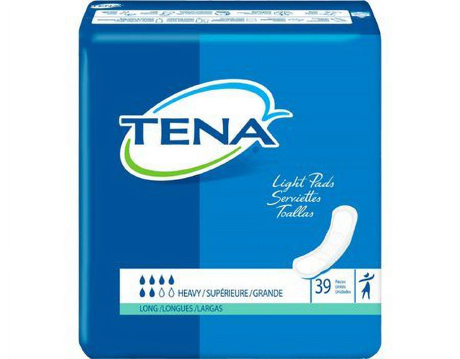 Tena Bladder Control Pad Light Heavy 15 Inch Length Heavy Absorbency ...