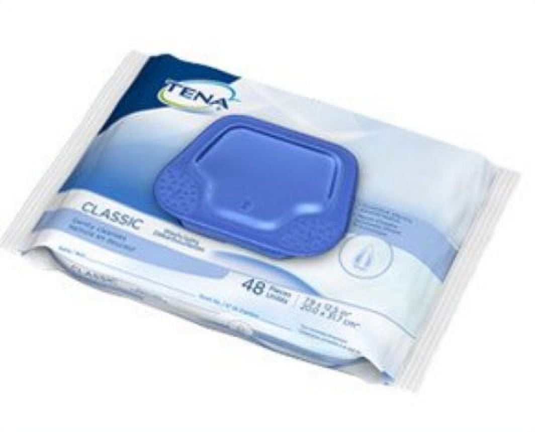 Tena Classic Adult Personal Wet Wipes, No Rinse Incontinence Bath Wipe ...