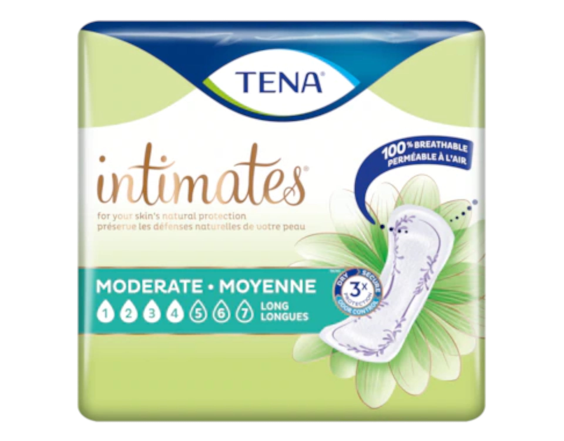 Tena Incontinence Pads for Women, Moderate, Long, 60 Count - Walmart.com
