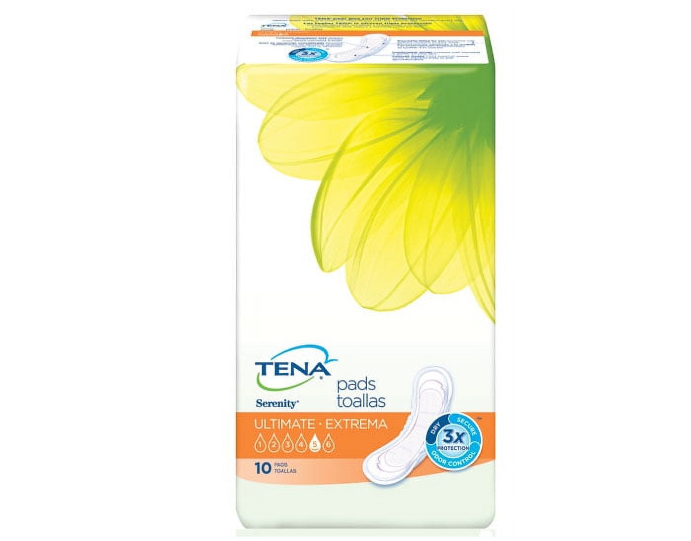 Tena Incontinence Pads for Women, Ultimate, 10 Count - Walmart.com